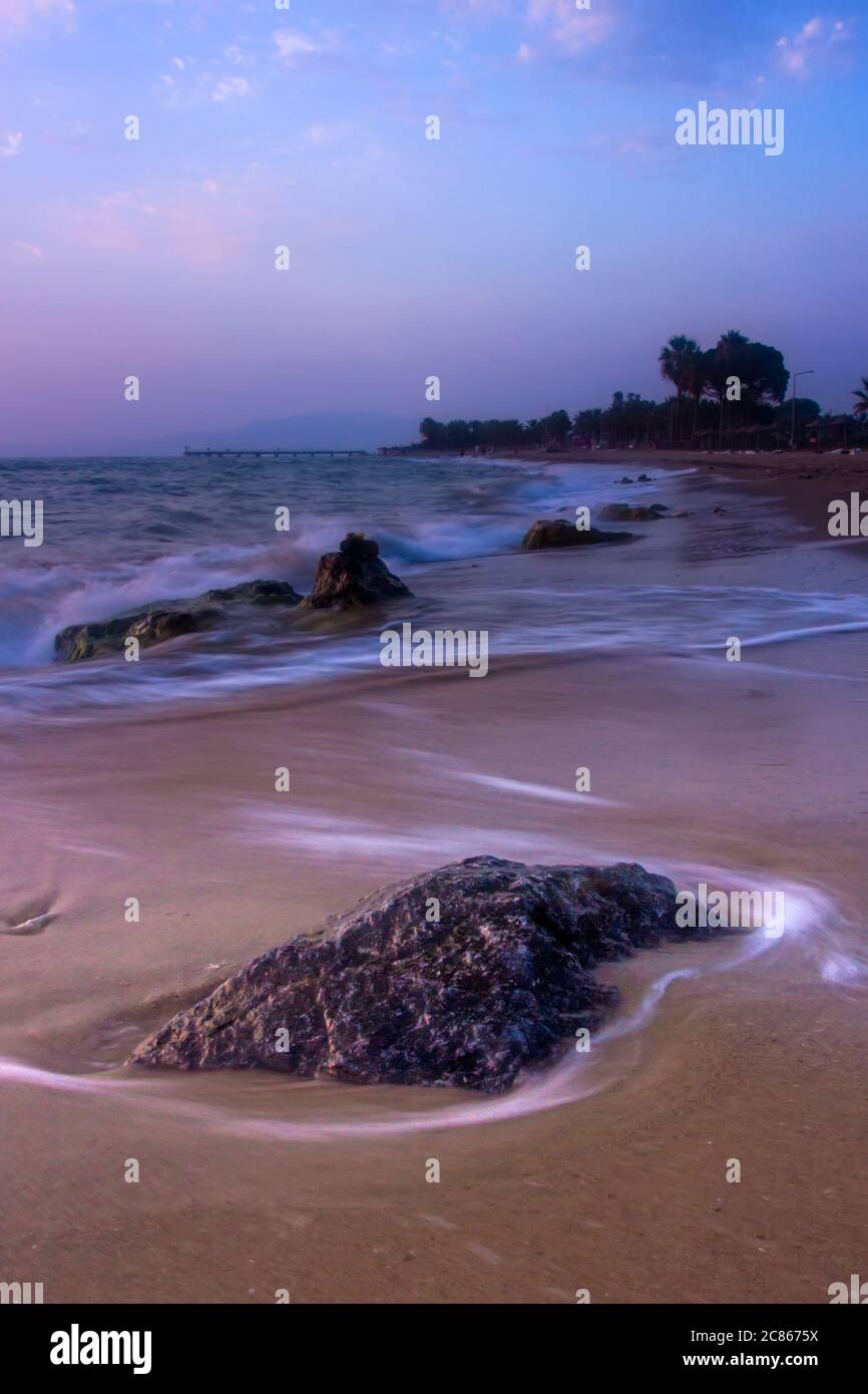 Sunset and sea. Long exposure. Landscape photography Stock Photo - Alamy