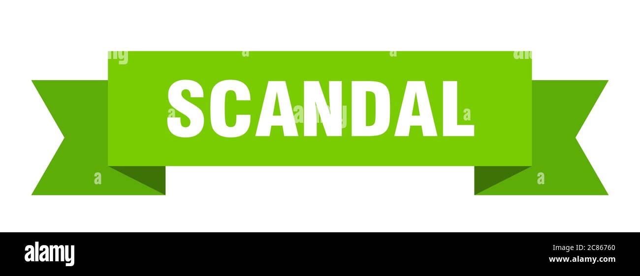 scandal ribbon. scandal paper band banner sign Stock Vector Image & Art ...
