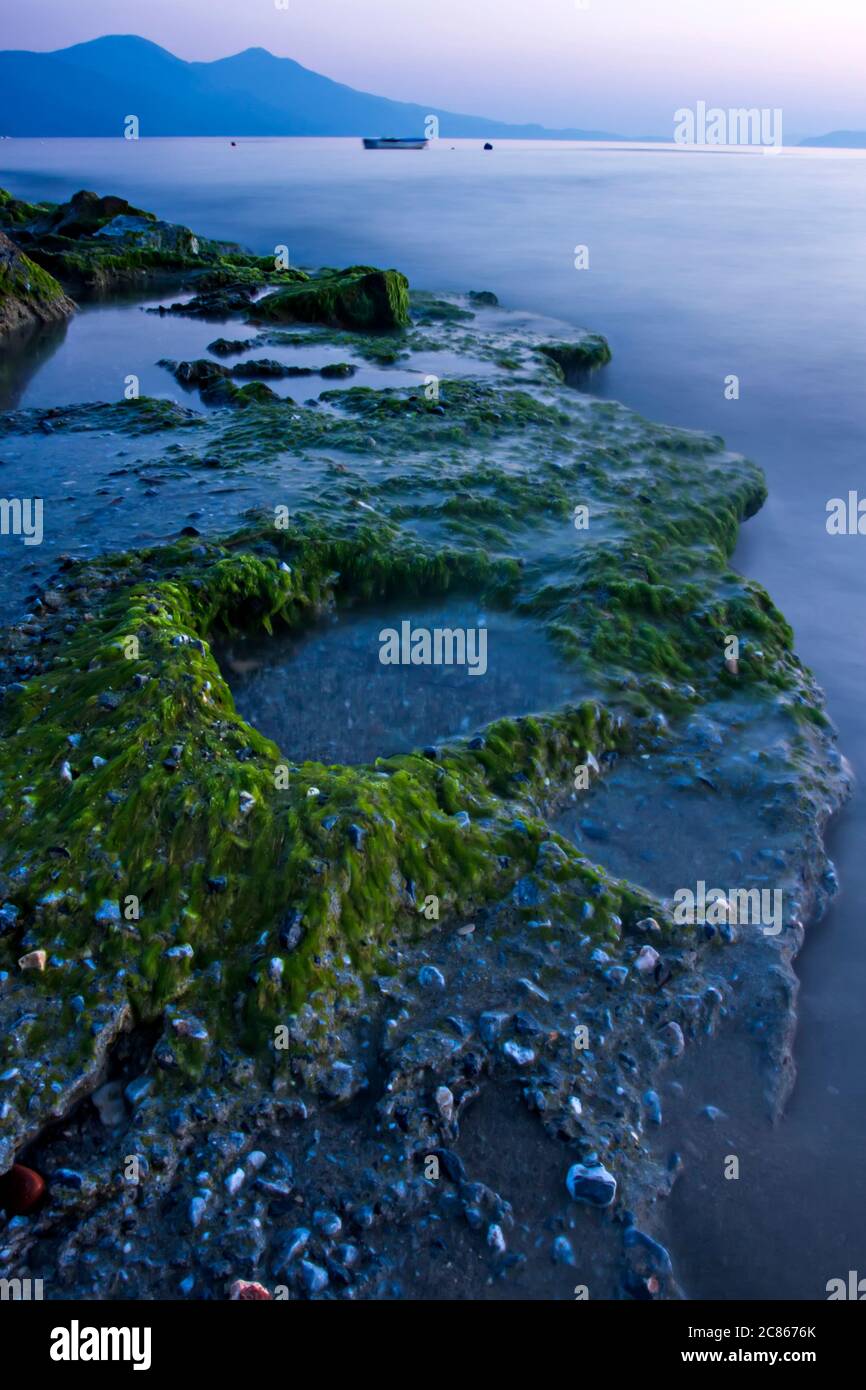Sunset and sea. Long exposure. Landscape photography Stock Photo - Alamy