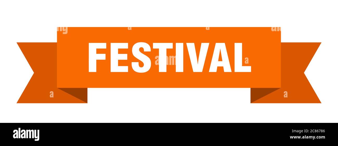 festival ribbon. festival paper band banner sign Stock Vector Image & Art - Alamy