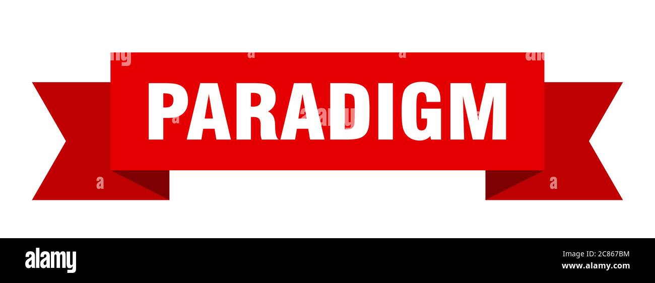 paradigm ribbon. paradigm paper band banner sign Stock Vector Image ...
