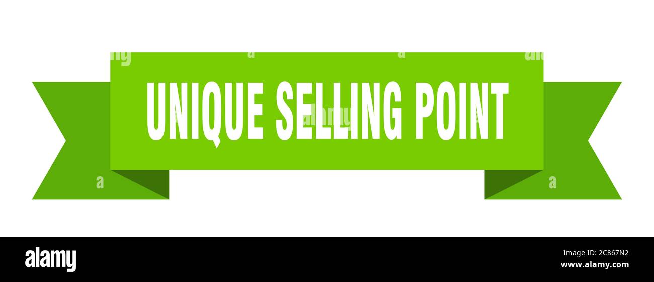unique selling point ribbon. unique selling point paper band banner ...