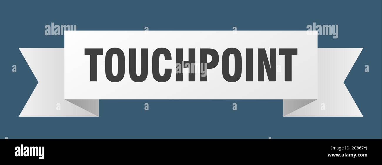 touchpoint ribbon. touchpoint paper band banner sign Stock Vector Image & Art - Alamy