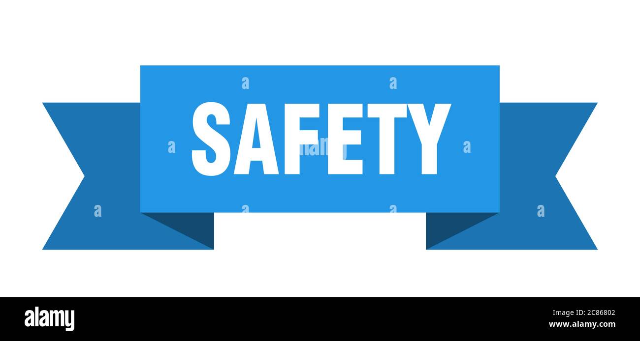 safety ribbon. safety paper band banner sign Stock Vector Image & Art ...