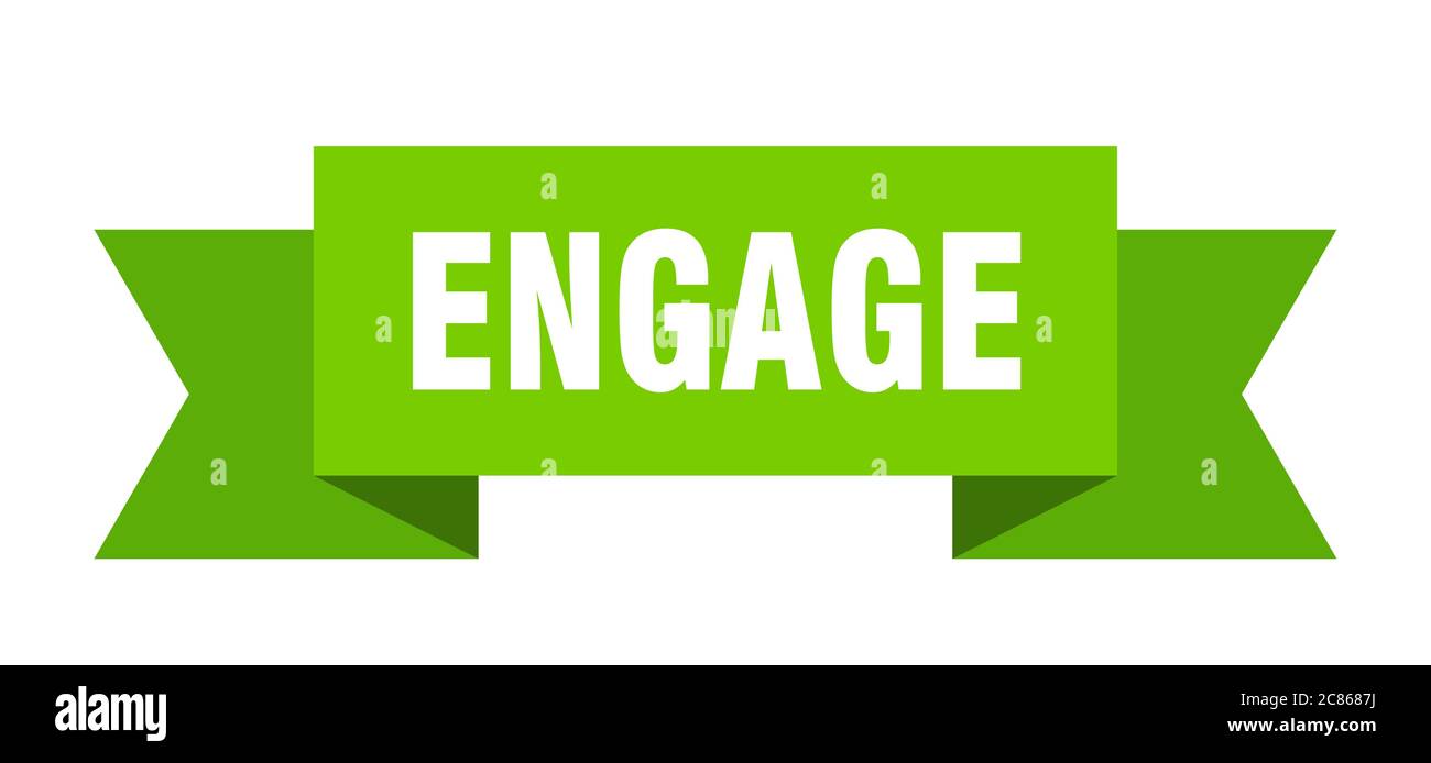 engage ribbon. engage paper band banner sign Stock Vector Image & Art ...