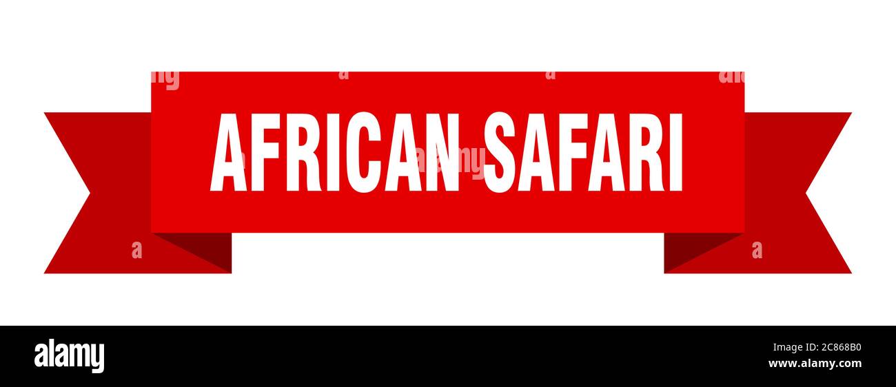 african safari ribbon. african safari paper band banner sign Stock ...