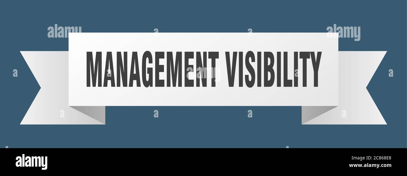 management visibility ribbon. management visibility paper band banner ...