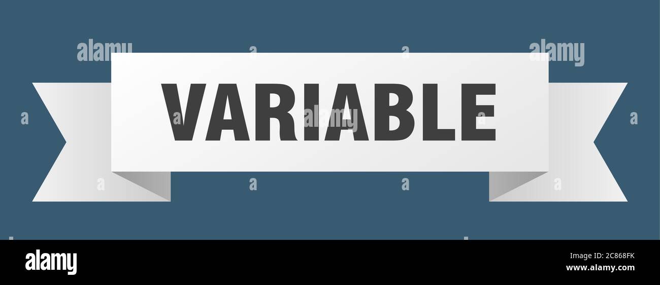 variable ribbon. variable paper band banner sign Stock Vector Image ...