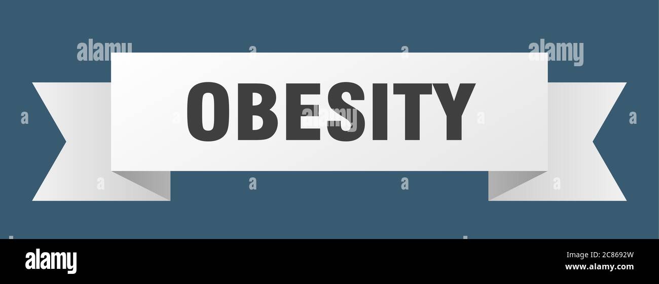 obesity ribbon. obesity paper band banner sign Stock Vector Image & Art ...