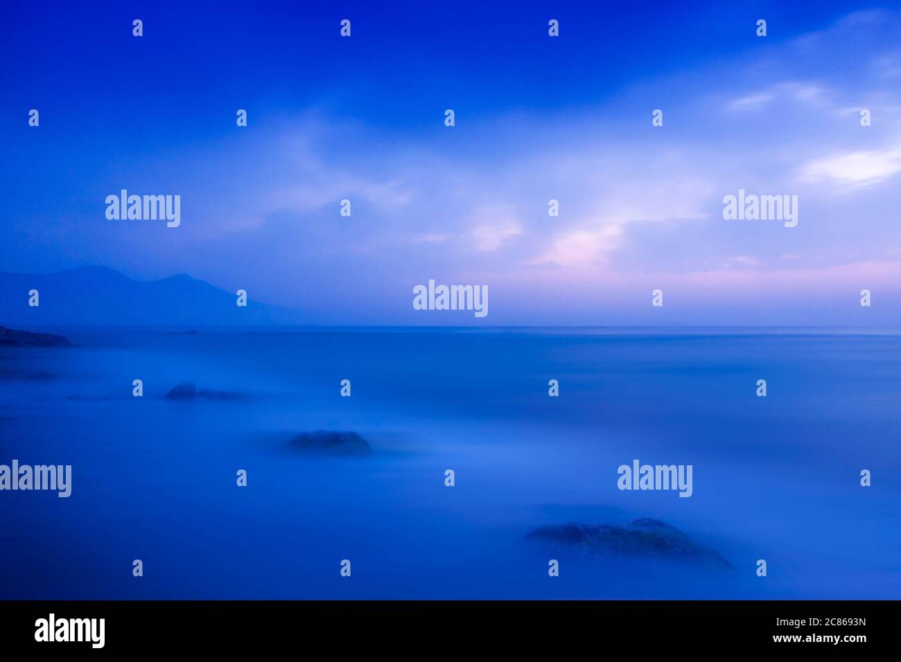 Sunset and sea. Long exposure. Landscape photography Stock Photo - Alamy