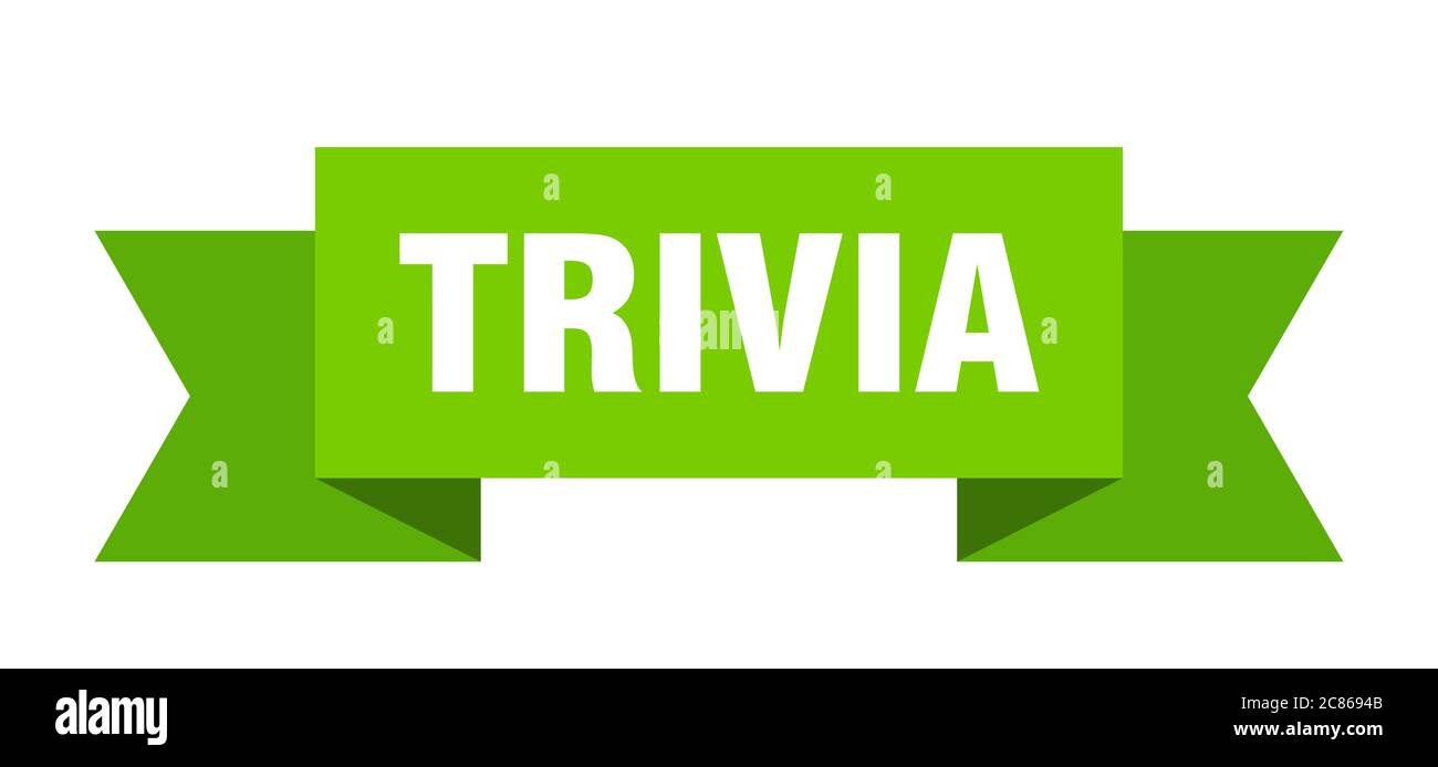 trivia ribbon. trivia paper band banner sign Stock Vector Image & Art ...