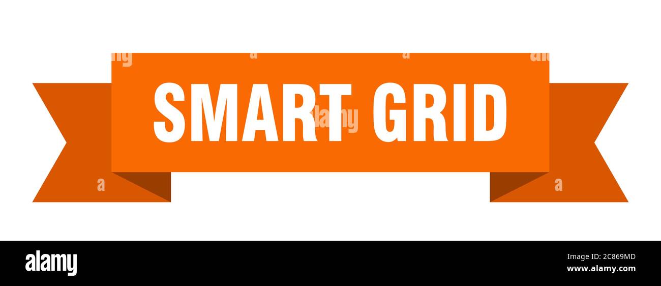 smart grid ribbon. smart grid paper band banner sign Stock Vector Image ...