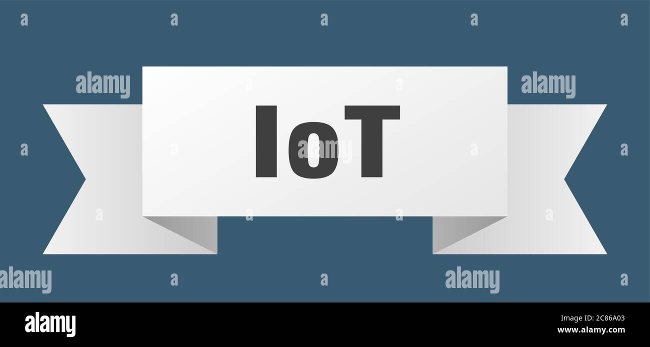 iot ribbon. iot paper band banner sign Stock Vector Image & Art - Alamy