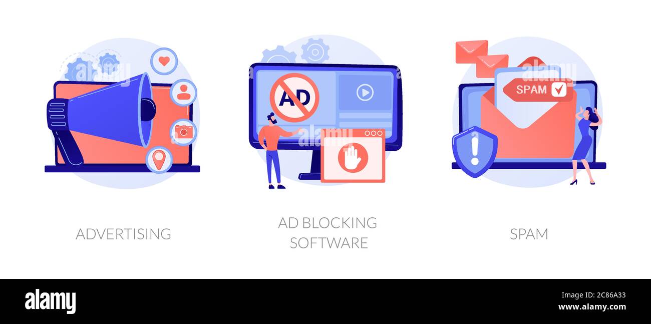 Internet advertising vector concept metaphors Stock Vector Image & Art - Alamy