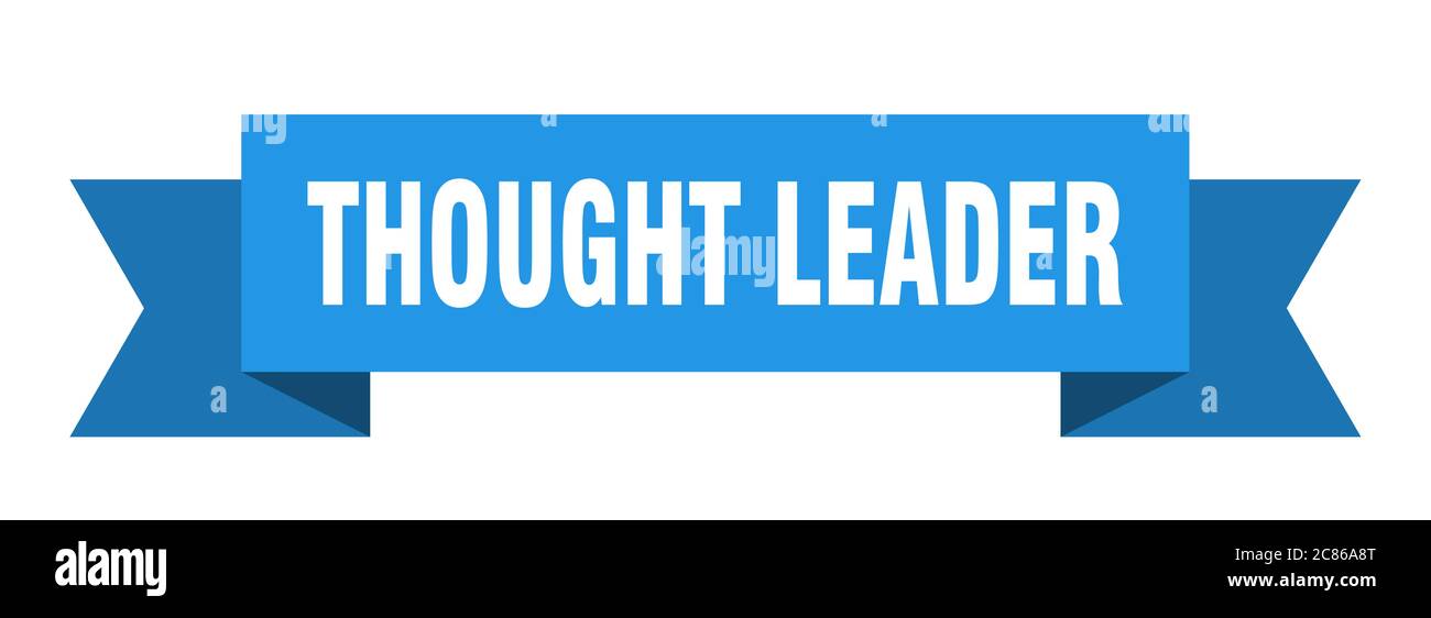 thought leader ribbon. thought leader paper band banner sign Stock ...