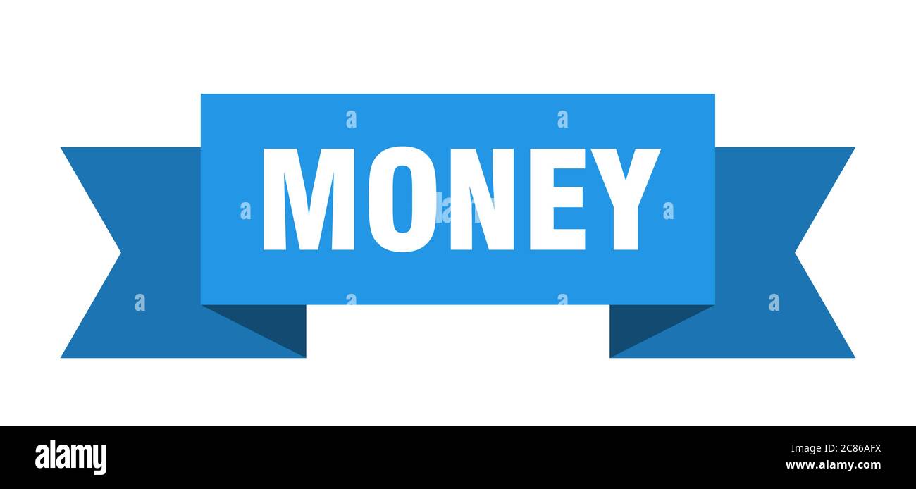 money ribbon. money paper band banner sign Stock Vector Image & Art - Alamy