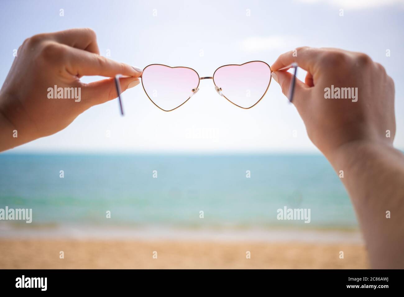 Heart Sunglasses Beach