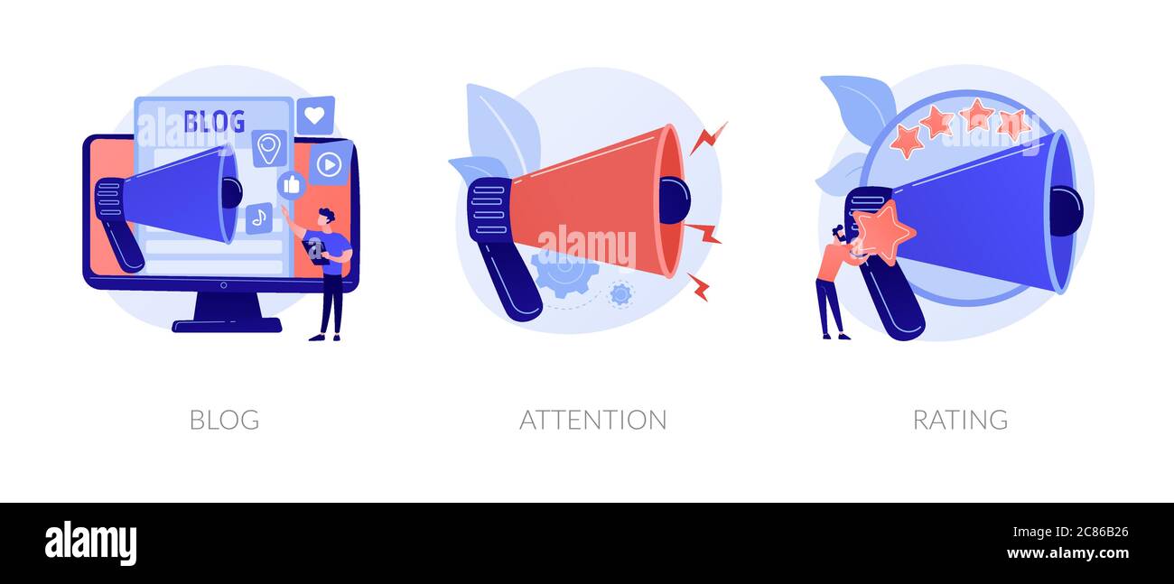 Social Media Behaviour Vector Concept Metaphors Stock Vector Image And Art Alamy