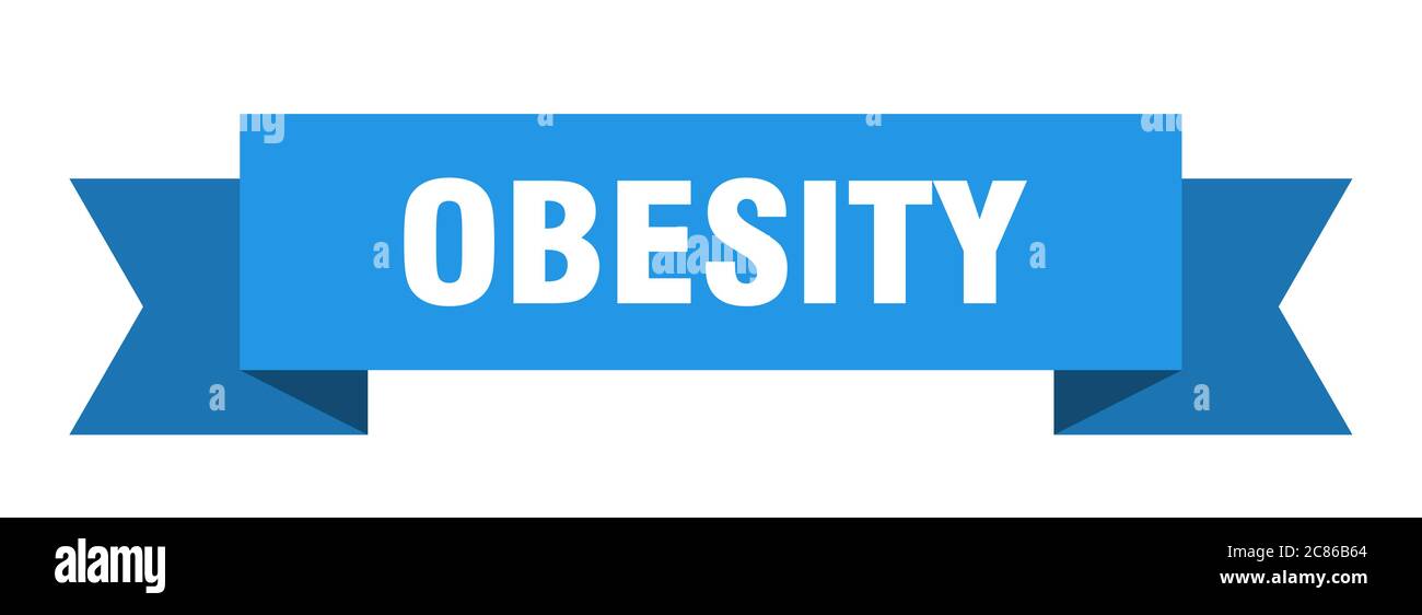 obesity ribbon. obesity paper band banner sign Stock Vector Image & Art ...