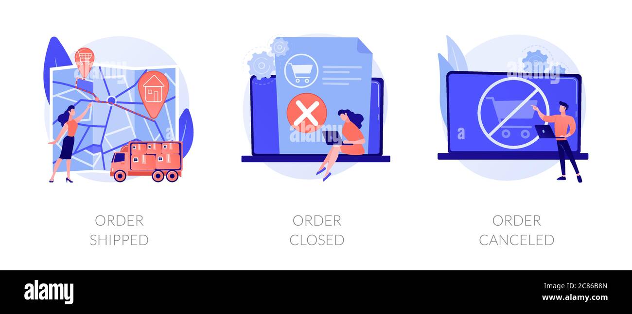 E-commerce shipping vector concept metaphors Stock Vector Image & Art ...