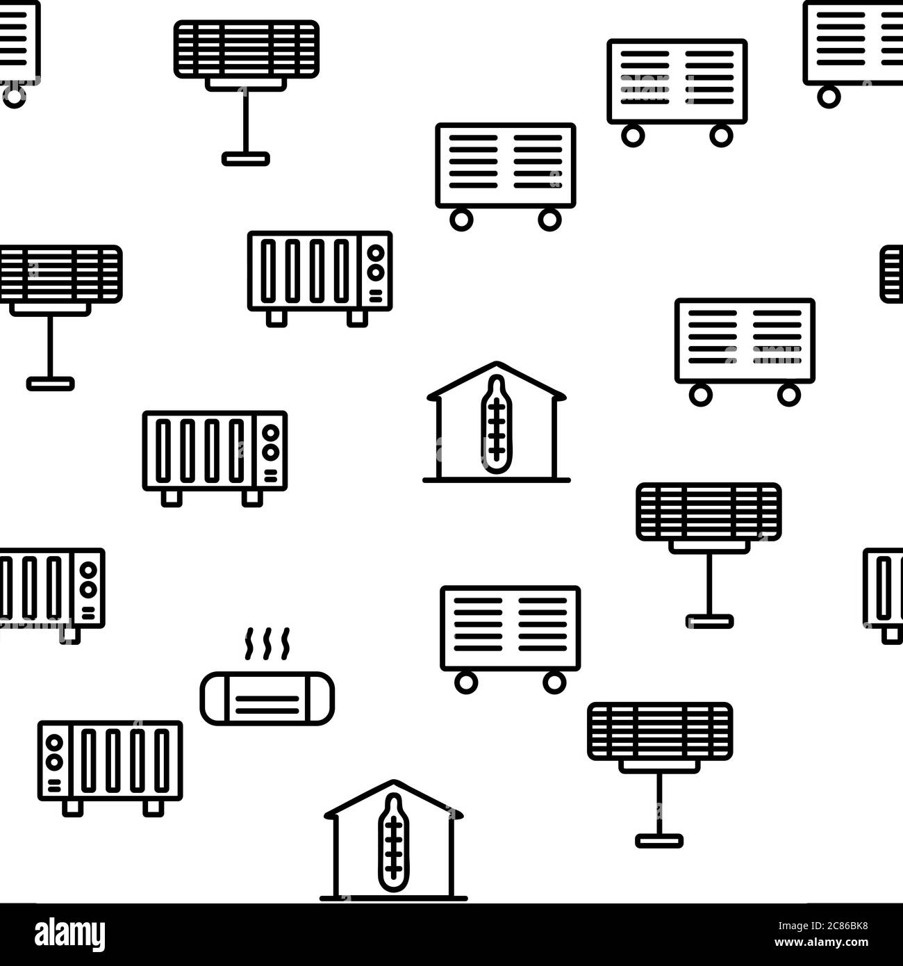 Home Heater Vector Seamless Pattern Stock Vector Image & Art - Alamy