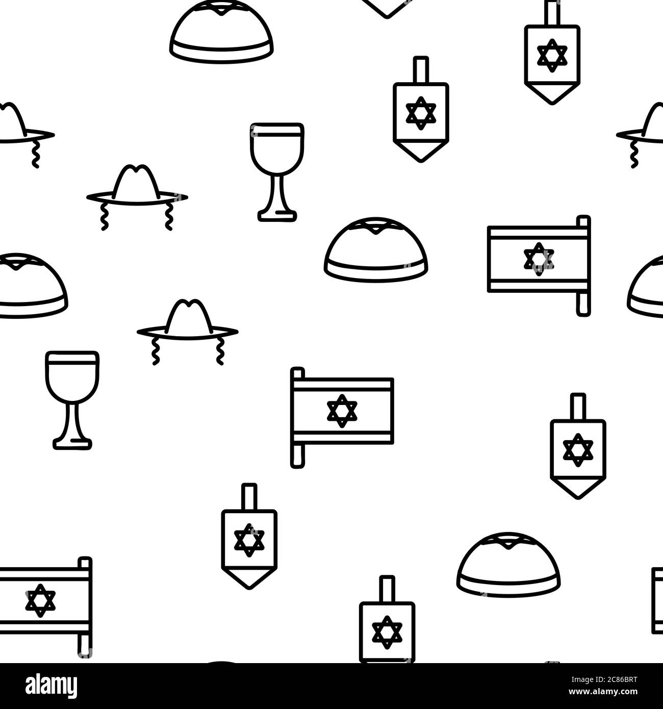 Menorah pattern Black and White Stock Photos & Images - Alamy