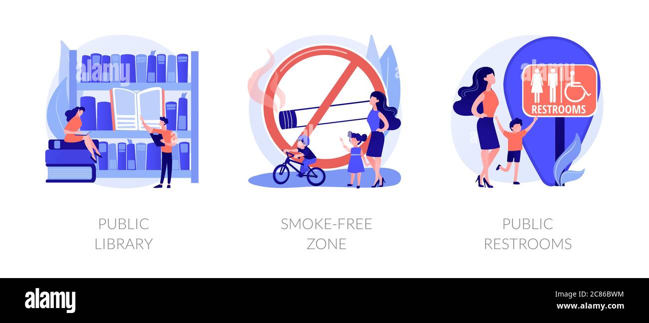 Library restroom Stock Vector Images - Alamy