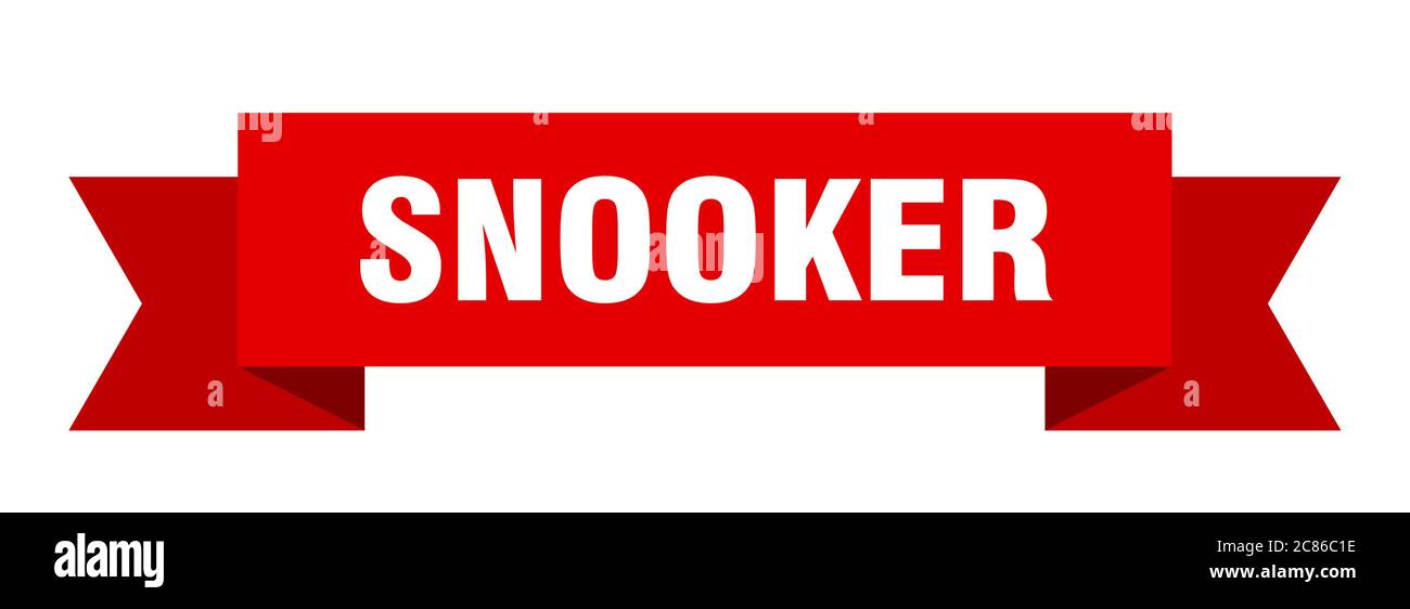 snooker ribbon. snooker paper band banner sign Stock Vector Image & Art ...
