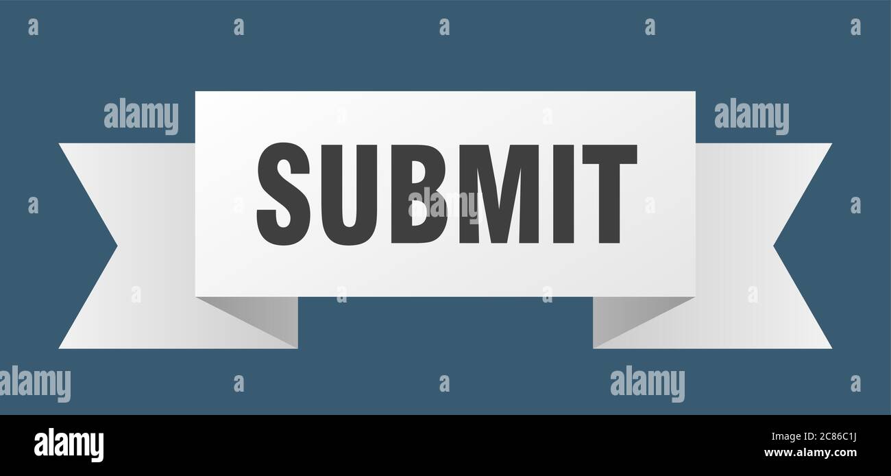 Submit banner template ribbon hi-res stock photography and images - Alamy