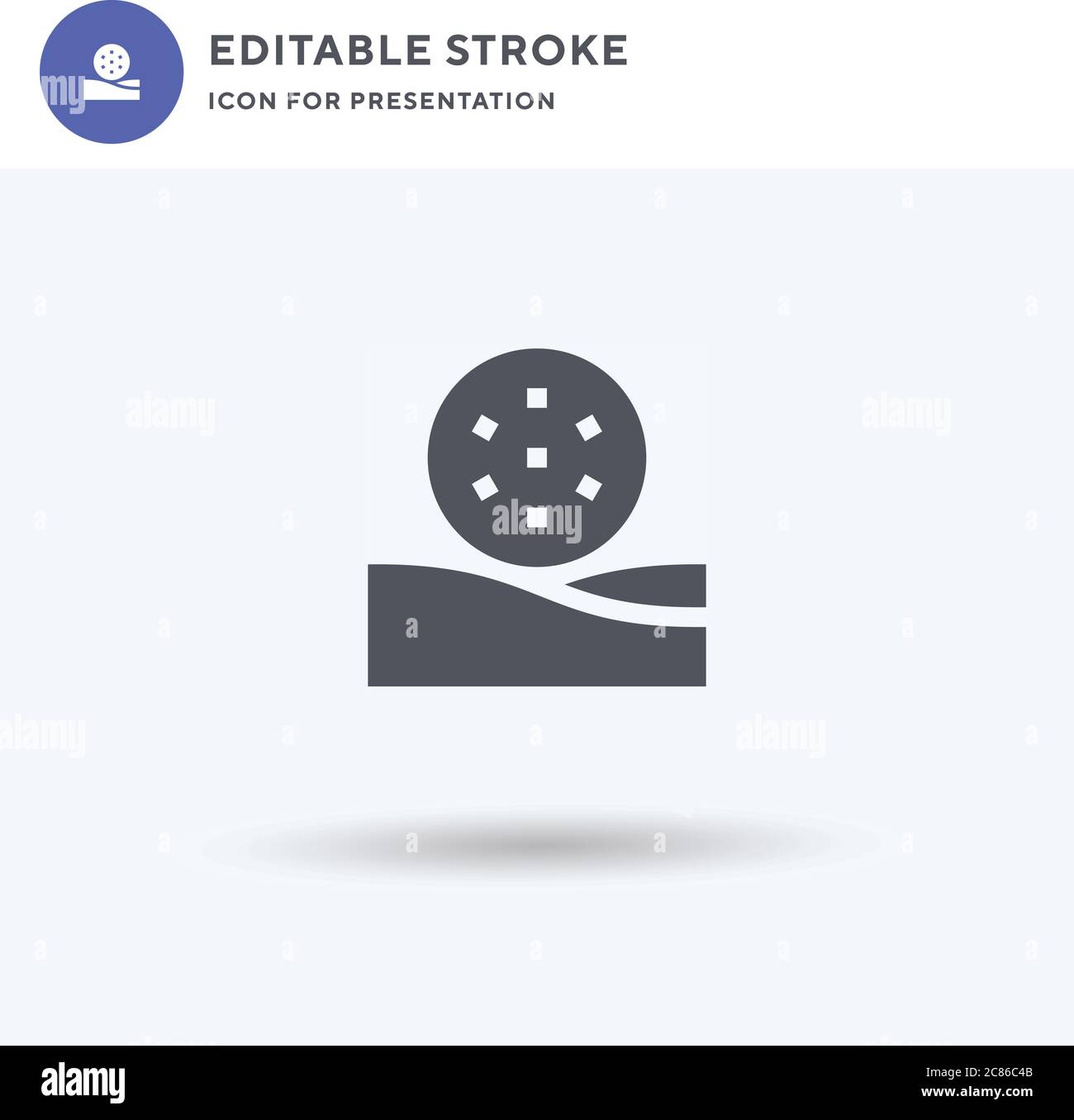 Bunker icon vector, filled flat sign, solid pictogram isolated on white ...