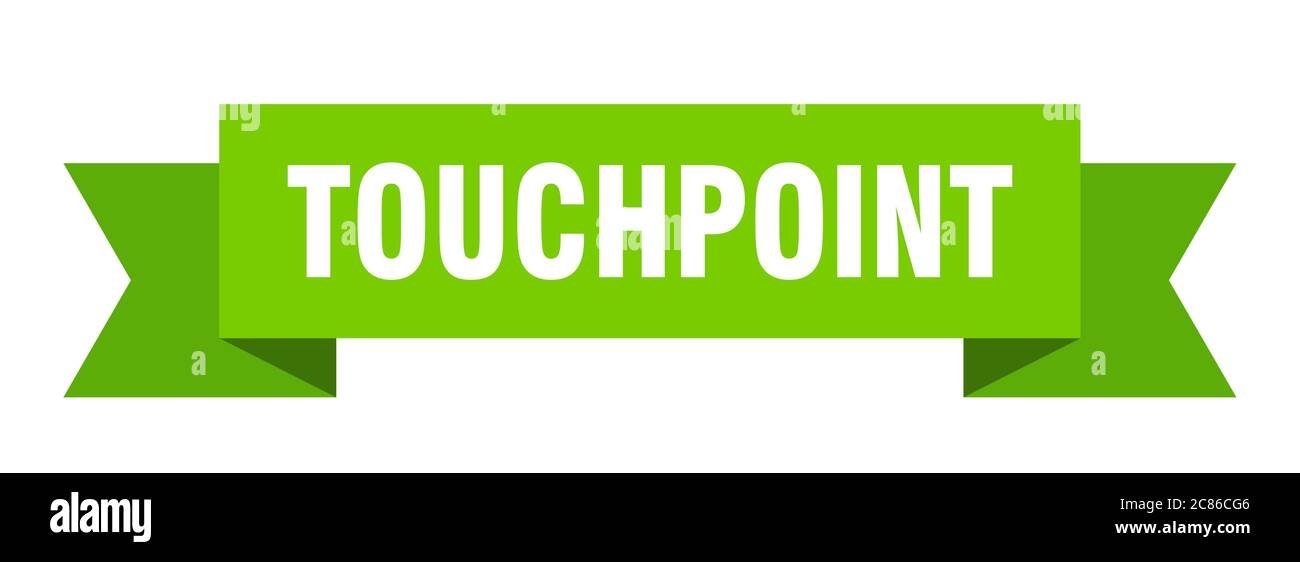 touchpoint ribbon. touchpoint paper band banner sign Stock Vector Image & Art - Alamy