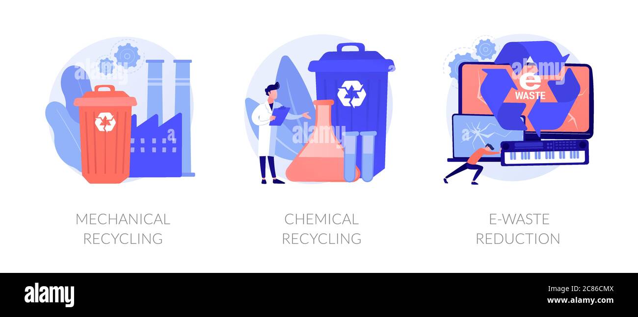 Waste material reuse vector concept metaphors Stock Vector Image & Art ...