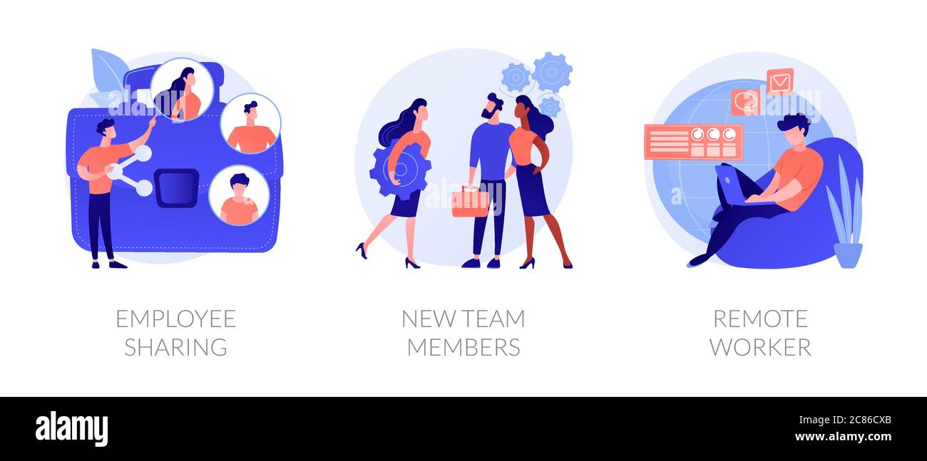 Work conditions vector concept Cut Out Stock Images & Pictures - Alamy