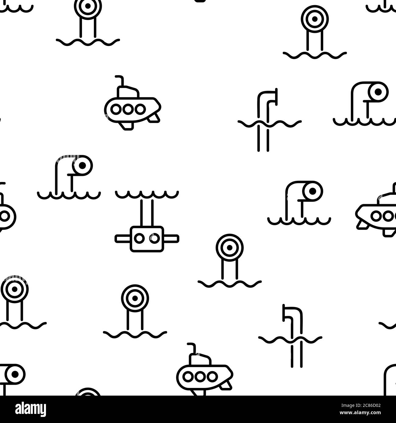 Periscope Vector Seamless Pattern Stock Vector Image & Art - Alamy