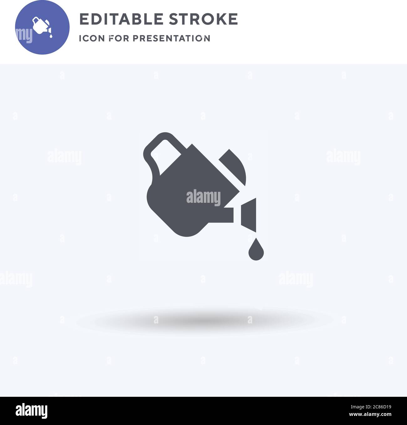 Watering Can icon vector, filled flat sign, solid pictogram isolated on ...