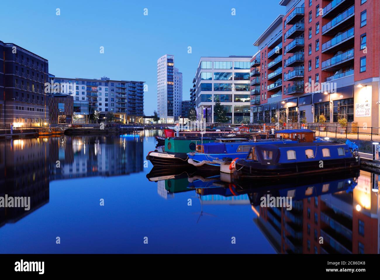 Reflections at Leeds Dock which is mixed use development in central ...