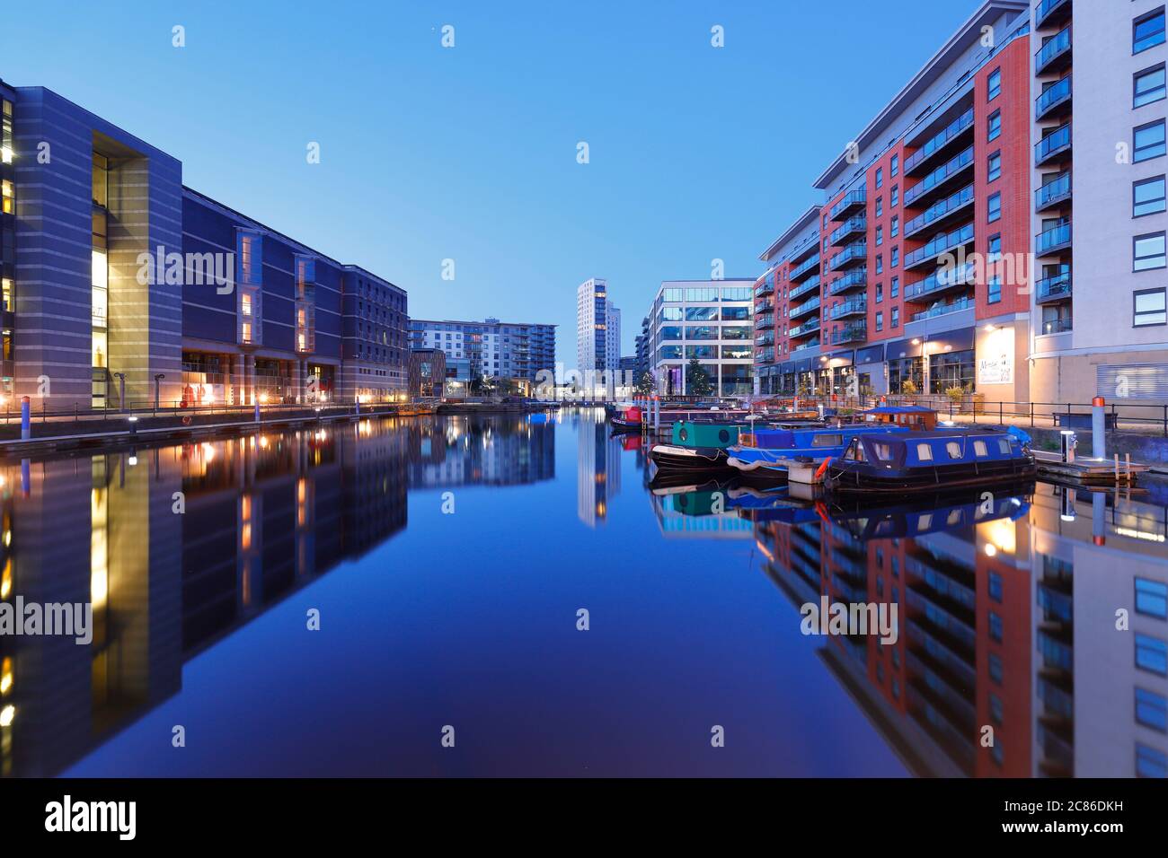 Reflections at Leeds Dock which is mixed use development in central ...