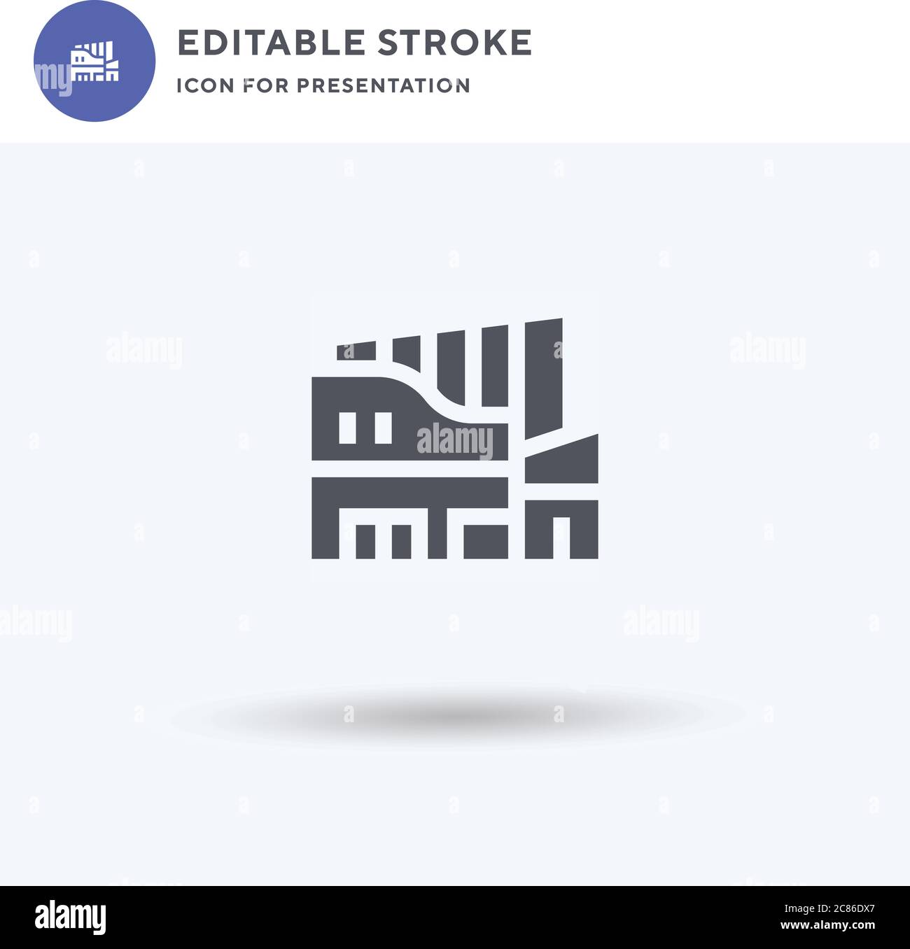 Mall icon vector, filled flat sign, solid pictogram isolated on white ...