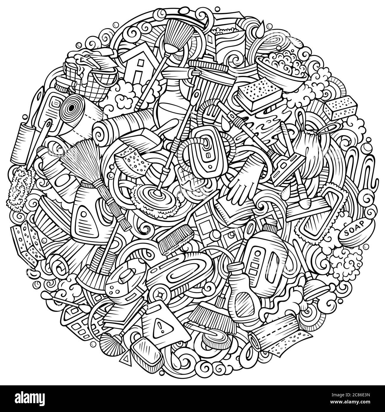 Tidy coloring Stock Vector Images - Alamy