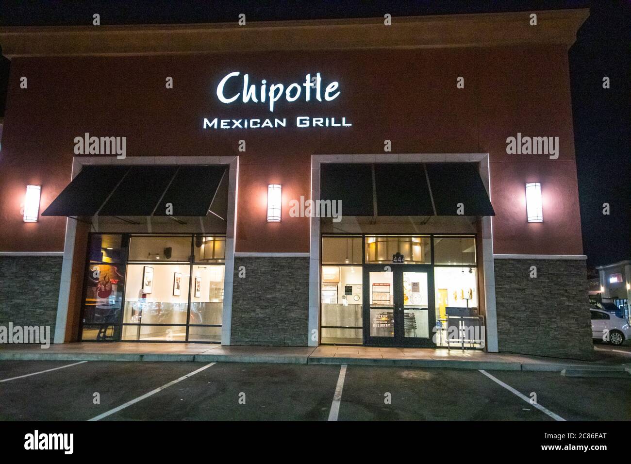 A Chipotle Mexican Grill store in Manteca California USA Stock Photo ...