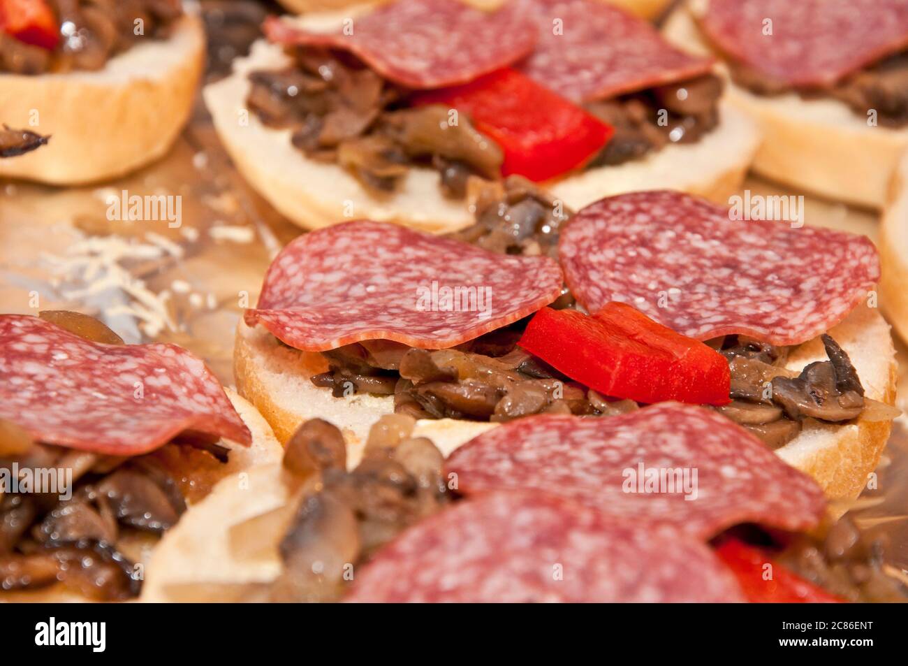 Mini pizza loaves Stock Photo - Alamy