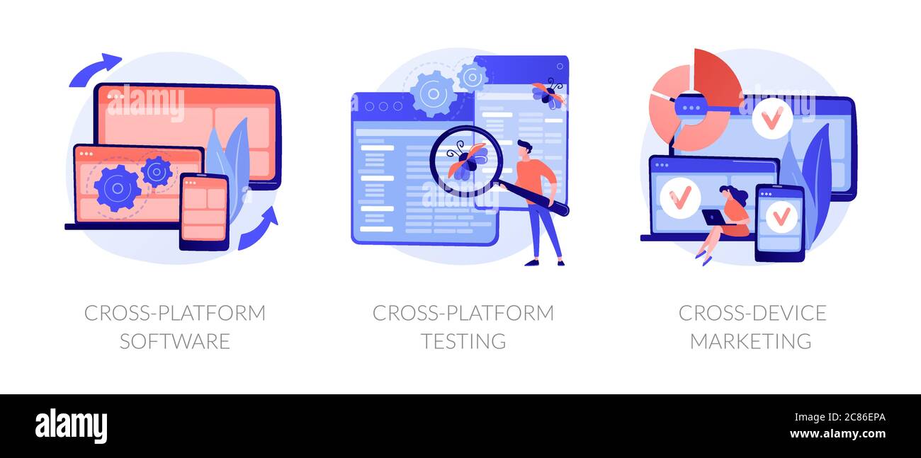 Cross-platform software vector concept metaphors Stock Vector Image ...