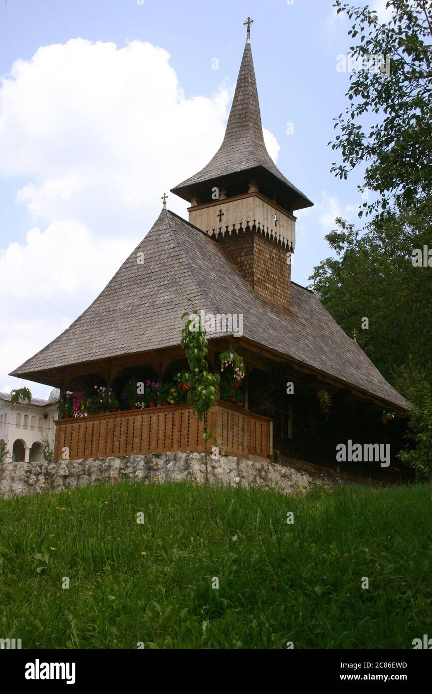 View of the 18th century Sub Piatra Monastery in Alba County, Romania ...