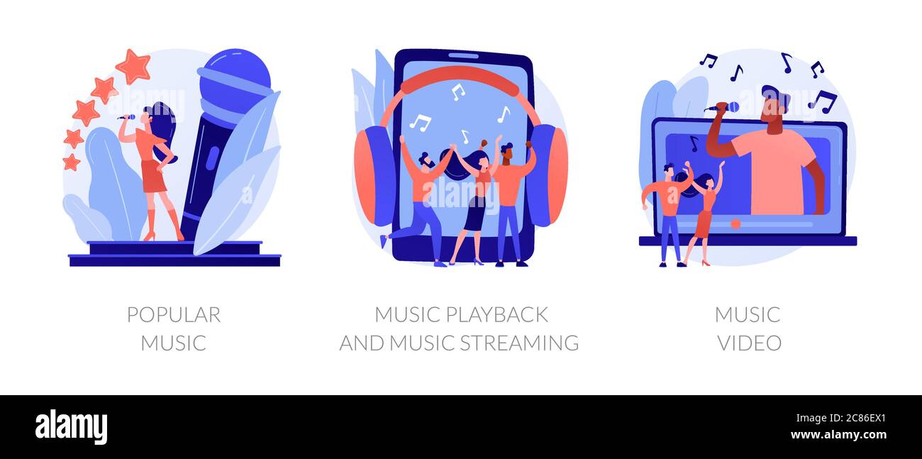 Music media production vector concept metaphors Stock Vector Image ...