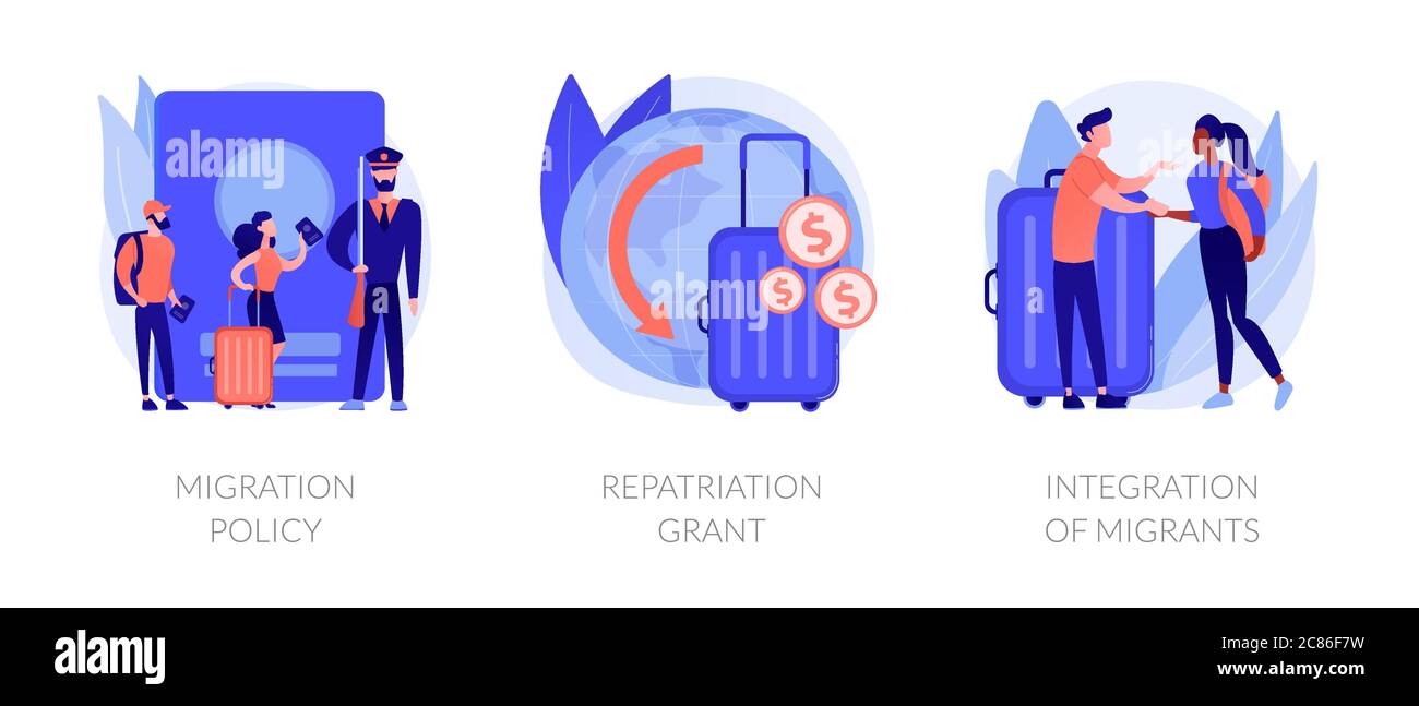 Human legal migration abstract concept vector illustrations Stock ... Human legal migration abstract concept vector illustrations Stock ...