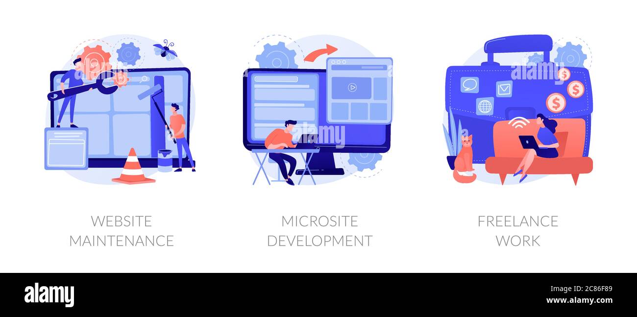 Web development services vector concept metaphors Stock Vector Image ...