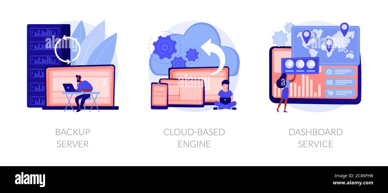 Data processing and recovery vector concept metaphors Stock Vector Image & Art - Alamy