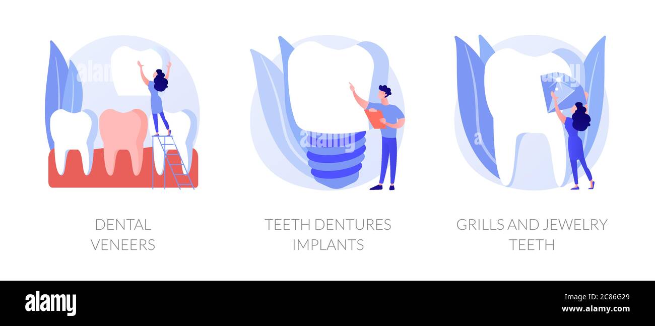 Prosthetics teeth Stock Vector Images - Alamy