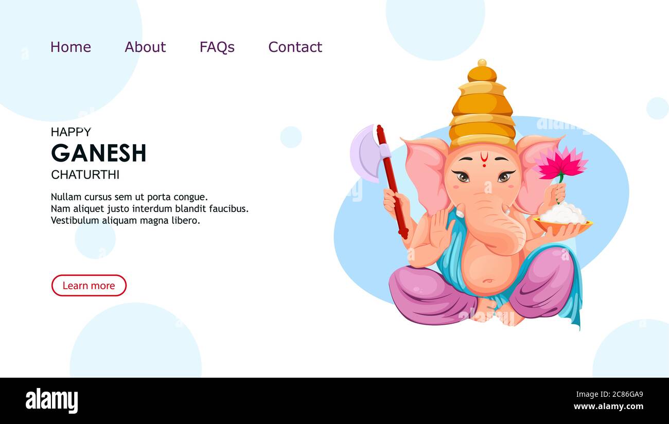 Lord Ganesha. Ganpati idol in traditional Indian clothes for Ganesha ...