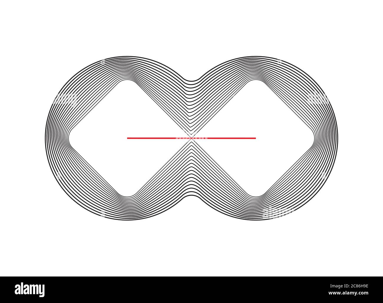 Endless circle optical illusion hi-res stock photography and images - Alamy